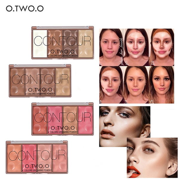 O.TWO.O Blusher Contouring Powder Palette Shadow Retouching Facial ...