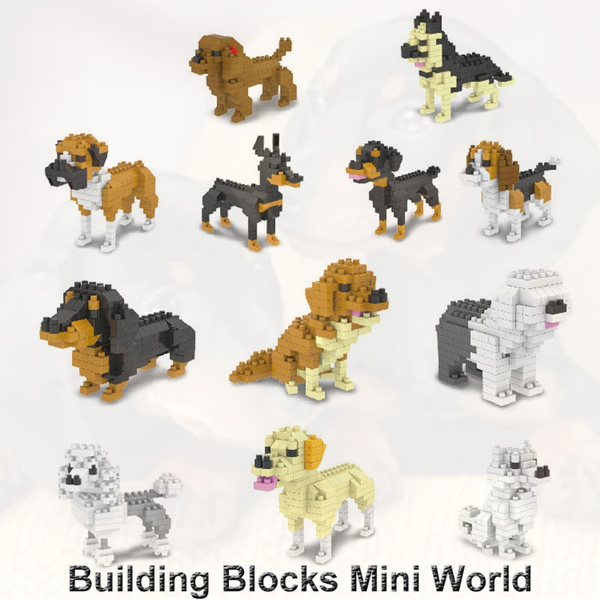 Building Blocks Mini World Blocks Set Cute Tiny Animal Model DIY ...