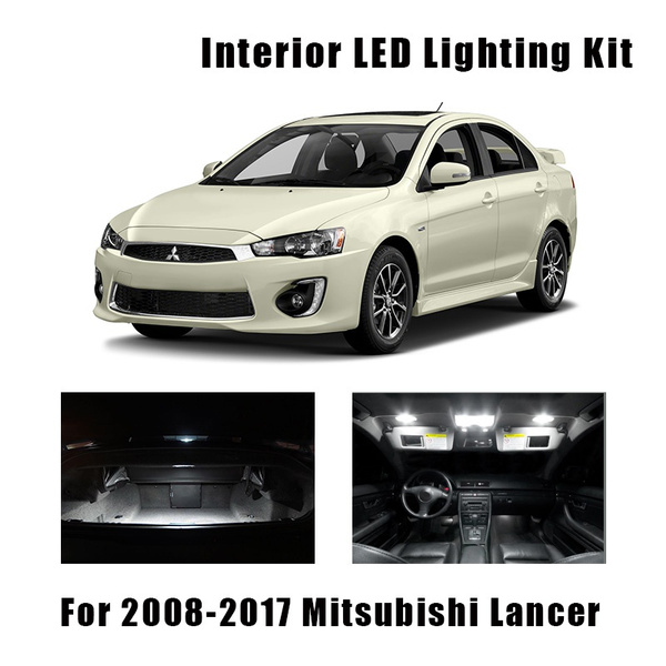 8pcs White LED Bulbs Interior Map Dome Light Kit For Mitsubishi Lancer ...