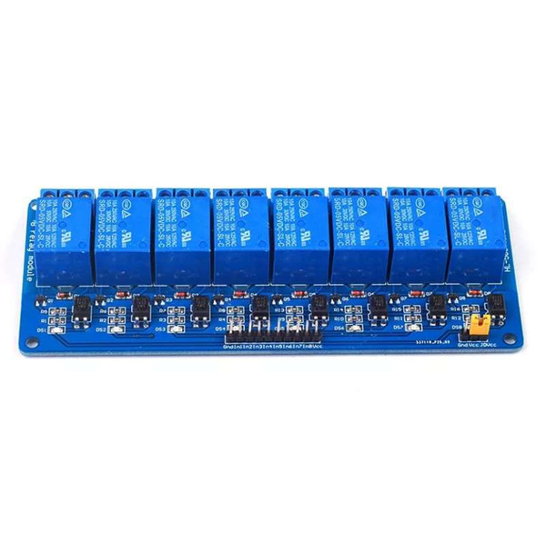 8 DC 5V 12V Relay Module with Optocoupler Low Level Expansion Board for ... 8 DC 5V 12V Relay Module with Optocoupler Low Level Expansion Board for ...