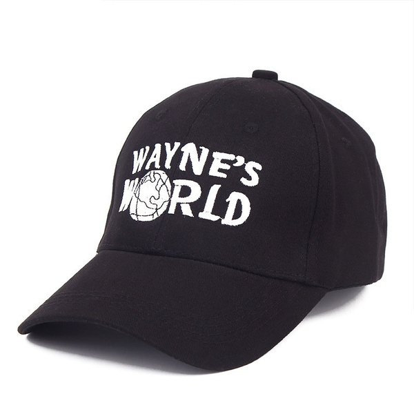 Black Wayne's World Hat Costume Waynes World Baseball Caps Unisex Earth ...