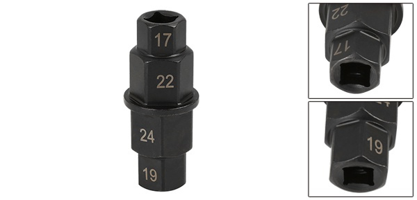 Hex Axle Spindle Tool 17mm 19mm 22mm 24mm Wrench for Motorcycle Front ...