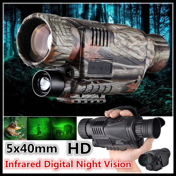 5x40mm HD Infrared Digital Night Vision Monocular Telescope, Multi ...
