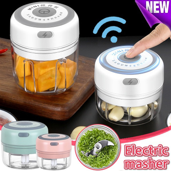 New Upgrade Smart Electric Mini Food Garlic Vegetable Chopper Meat ...