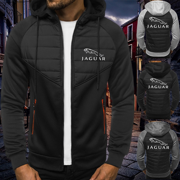2021 New Winter Jaguar Logo Men's Long Sleeve Jacket Thick Warm ...