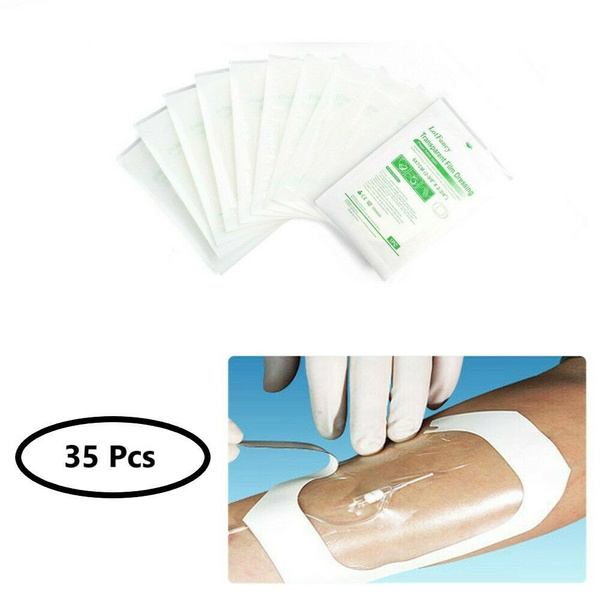 35pcs Transparent Film Dressing (6x7cm) Wound Bandages Adhesive Patch ...