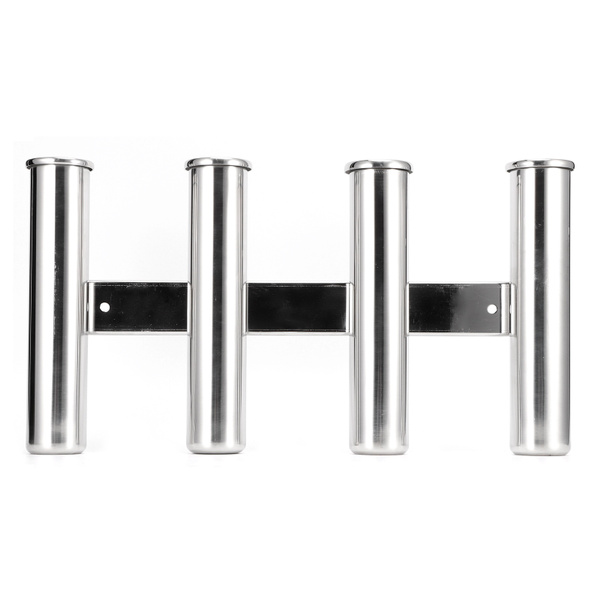 Fishing Rod Holder 4 Tube Racks Vertically Mounted Stainless Steel ...