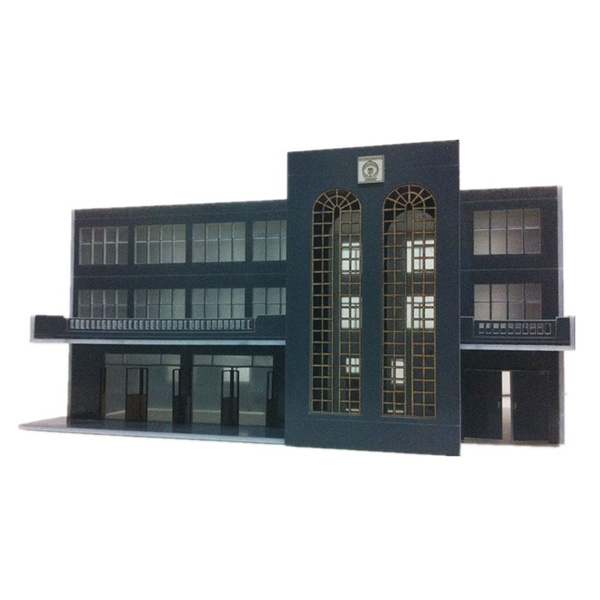 1:87 HO Scale Railway Train Station Office Building Model Sand Table ...