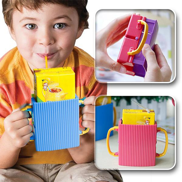 Toddlers No Squeeze Juice Box Holder, Sippy Cup Pouches for Toddler ...