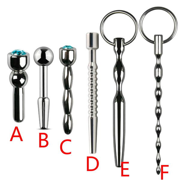 6 Sizes Urethral Sounds Hollow Ribbed Dilator Sounding Plug | Wish