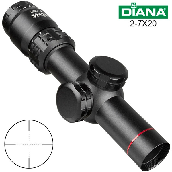 DIANA 2-7x20 HD Riflescope Mil-Dot Reticle Sight Rifle Scope Sniper ...