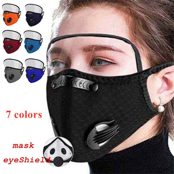 Riding Mouth Mask with Eyes Shield Windproof Outdoor Breathable Face ...