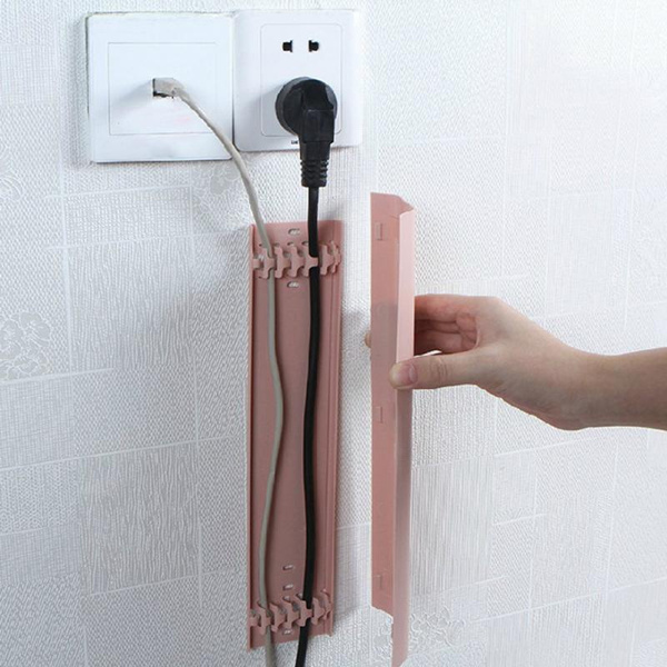 1PC Storage Box Cable Organizer Wire Holder Home Office Data Line TV ...