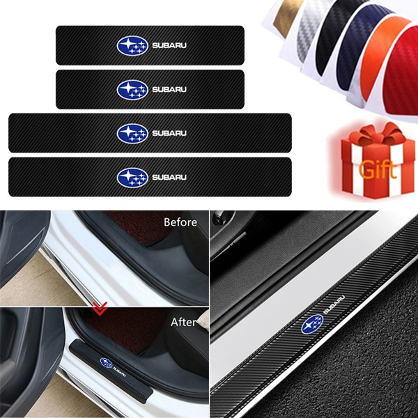 Car Styling 4PCS/Set Universal Car Door Sill Scuff Anti Scratch Welcome ...