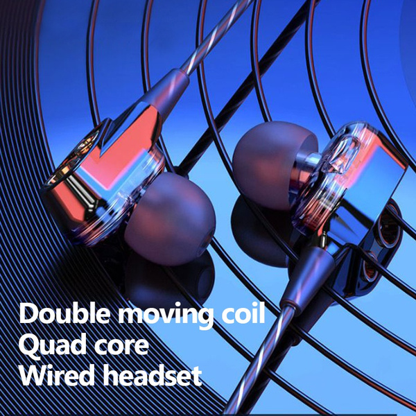 1pcs Moving Coil Iron 3.5mm Universal In-Ear Wired Earphone HiFi Stereo ...