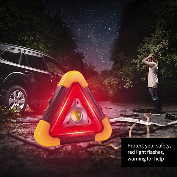 Triangle Warning Sign Triangle Car External Road Safety Led Work Light ...
