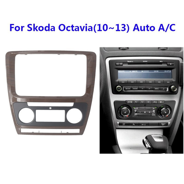 Car Dash Panel Frame Kit For Skoda Octavia 2010-2013 Auto A/C Stereo ...