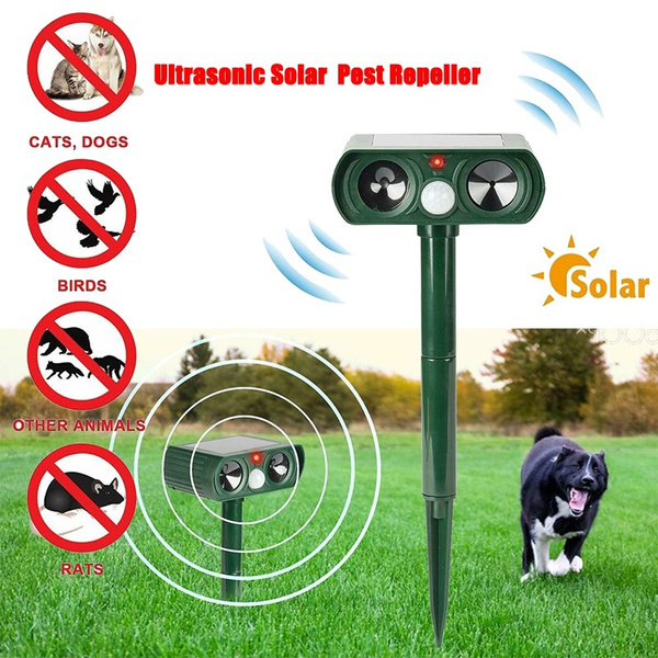 Outdoor Ultrasonic Solar Pest Repeller Animal Pest Mouse Repeller PIR ...