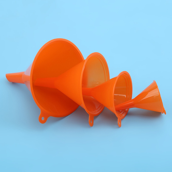 Plastic Funnel Inclined Port Oil Funnel Set Kitchen Car Refueling Tool ...