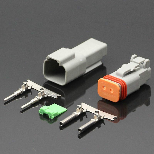 10 sets Kit 2 Pin Waterproof Electrical Wire Connector Plug Deutsch ...