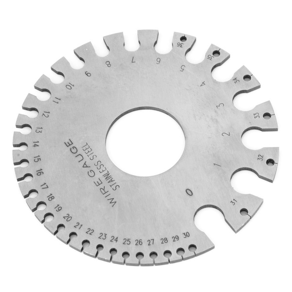 Non-Ferrous Steel Round Wire Gauge, Wire Guage , Metal Round Round Dual ...