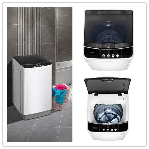 10 Lbs Portable Compact Full-Automatic Washing Machine Laundry Washer ...