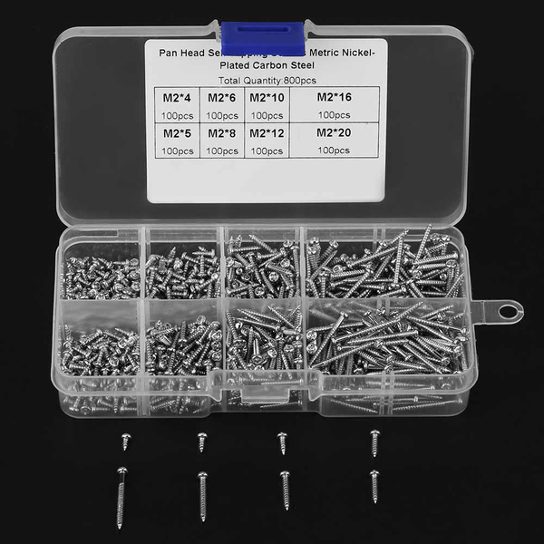 Multifunctional Mini Screw Set, Wood Screw Woodworking Accessory 800Pcs ...
