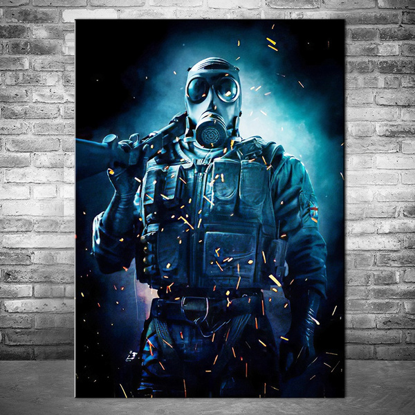Rainbow Six Siege Smoke Poster Wallpaper Canvas Prints For Living Room ...