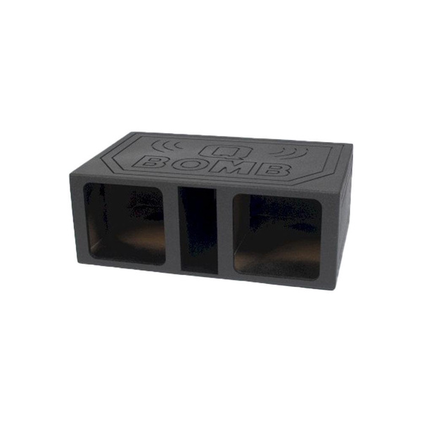 QPower QBOMB12VLSQ Dual 12 Inch XL Vented Side Ported Speaker Square ...