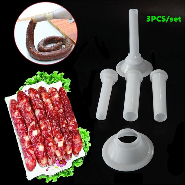 1 set Food Grade Plasic Meat Grinder Tube Filling Meat Tube Handmade ...