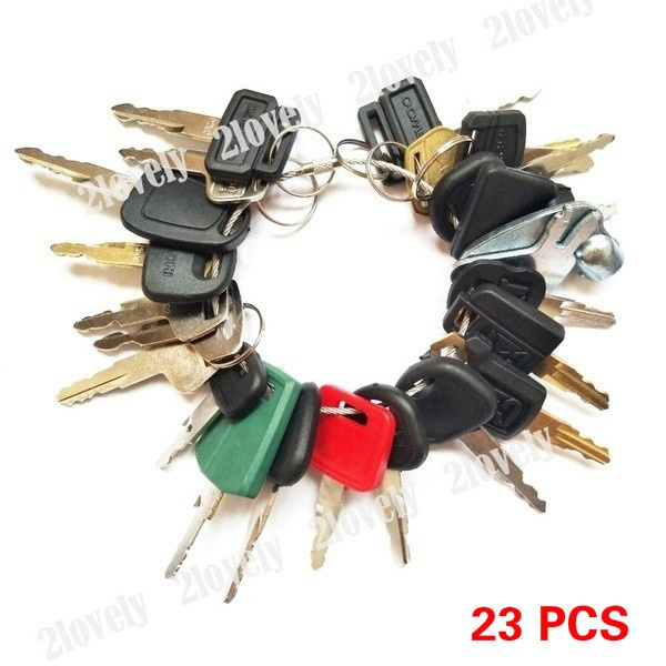 10/23 PCS Excavator Wheeled Forklift Construction Ignition Key Set New ...