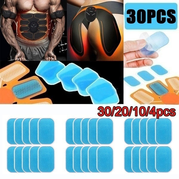 New 4/10/20/30Pcs Ab Trainer Accessories Gel Sheet Abdominal Toning ...