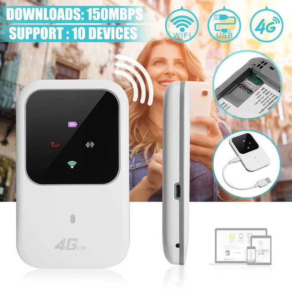 Portable Mini 4G LTE Wifi Router 150Mbps High Speed LCD Display Modem ...
