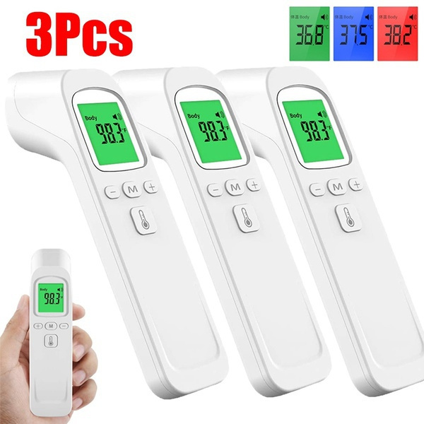 1Pcs/2Pcs/3Pcs Non Contact Body Infrared Forehead Thermometer With Lcd ...