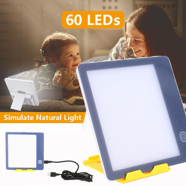 LED SAD Therapy Light Seasonal Affective Disorder SAD Phototherapy Lamp ...