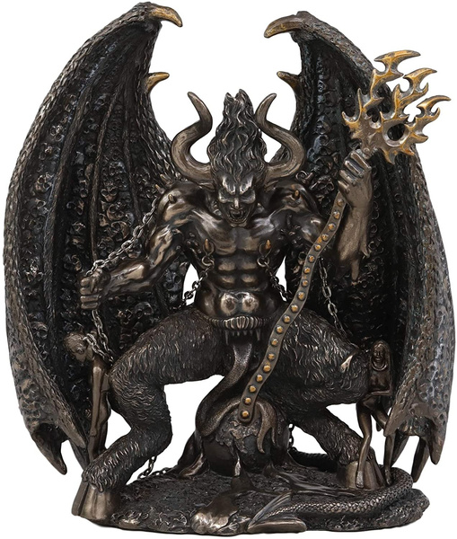 Arch Devil Satan Lucifer Morning Star Figurine Baphomet Statue Fallen ...