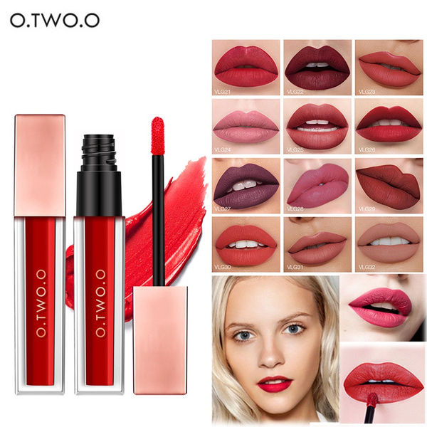 O.TWO.O Lipstick Liquid Velvet Matte Air Lip Glaze Moisturizing Long ...