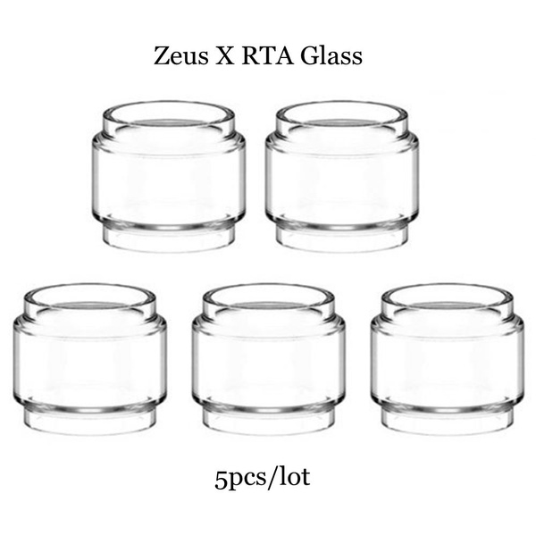 5pcs/lot ZEUS X RTA Glass Extended Tube Fat Boy Convex Replacement Bulb ...