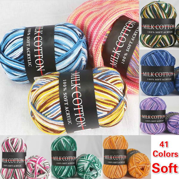 41 Colors Milk Cotton Yarn Hand Knitting Crochet Warm Wool Yarn | Wish