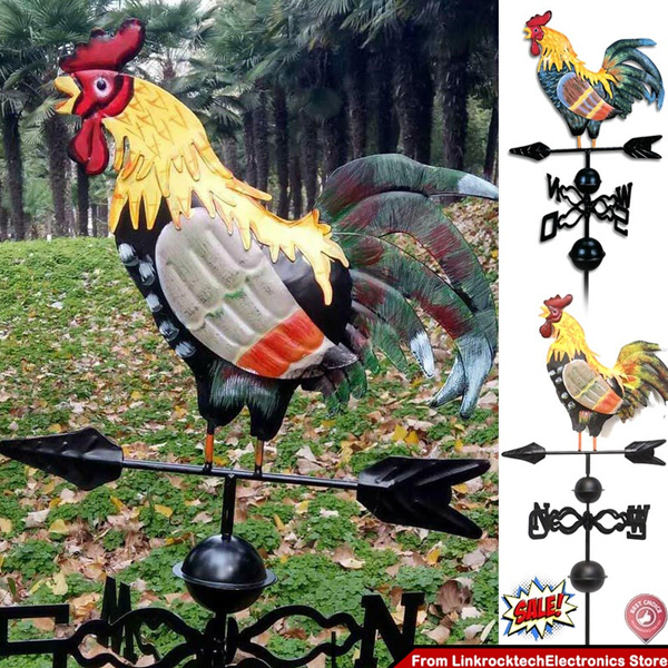 [New] High Quality Metal Weather Vane with Rooster Ornament Rooster ...