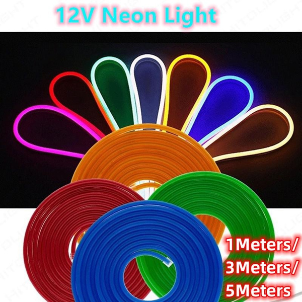 1Meters/3Meters/5Metars Optional LED Strip Flexible Neon Light 12V 2835 ...