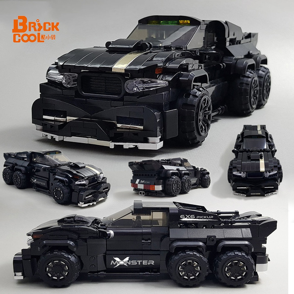 Buggy Building Blocks EXY Monster X 6x6 Building Bricks Big Trucks Toys ...