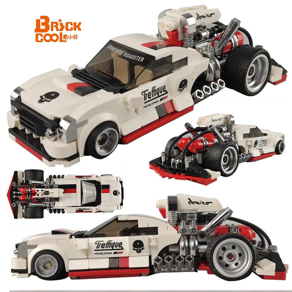 Building Blocks Concept Racing Car Building Bricks Race Dragster Toys ...