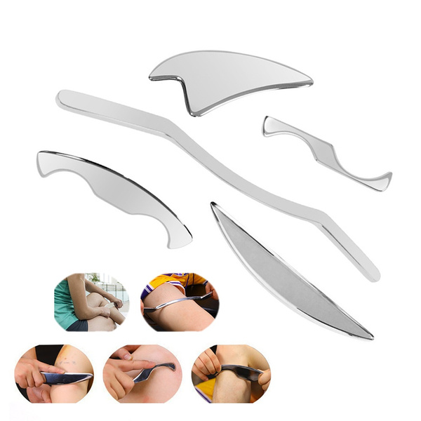 1PC Silver Stainless Steel Myofascial Knife Physiotherapy Tool Relieves ...