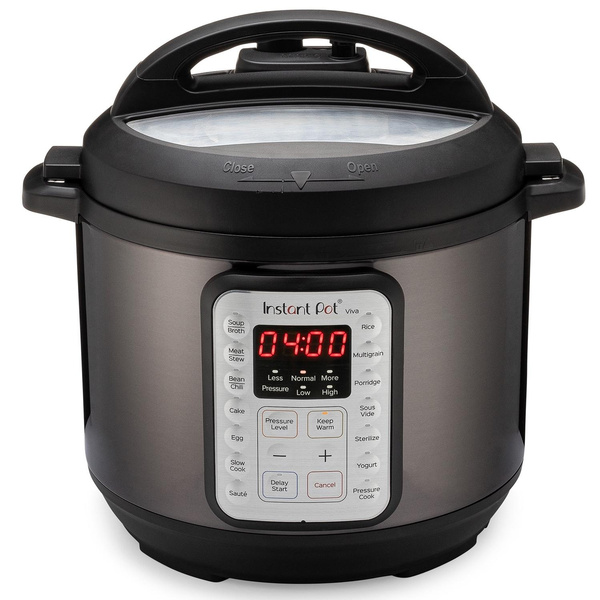 Refurbished Instant Pot Viva Black Multi-Use 9-in-1 6 Quart Pressure ...