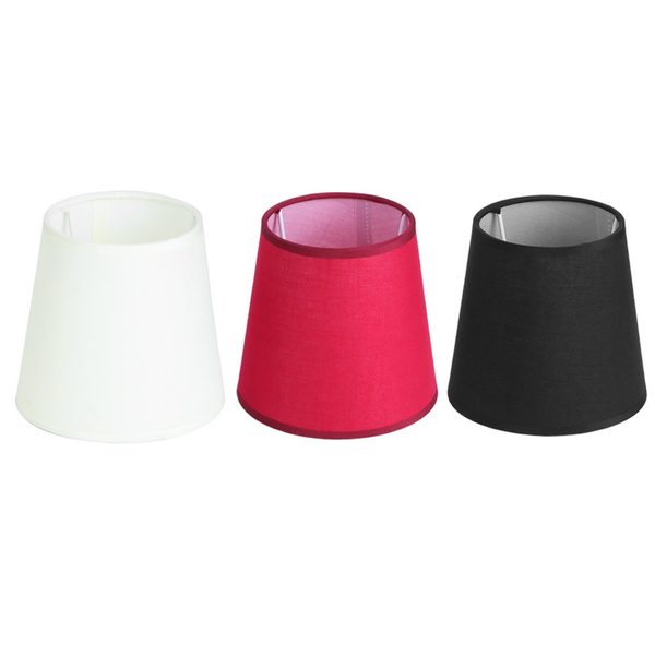 Bedside Lampshade, Pure Color Small Lamp Cover, for E14 Screw Bulb ...