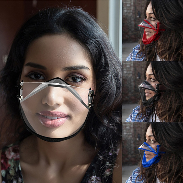 Fully Transparent Deaf Mask HD Anti-fog Transparent Mask Adjustable ...