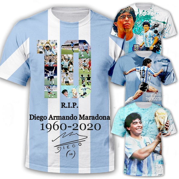 R.I.P. Argentina Soccer Stars Diego Armando Maradona 3d Print Memorial ...