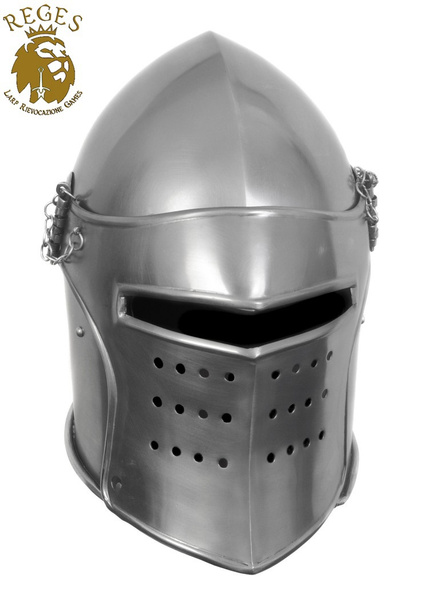 Original Visored Bascinet Steel Medieval Cosplay Templar Reenactment ...