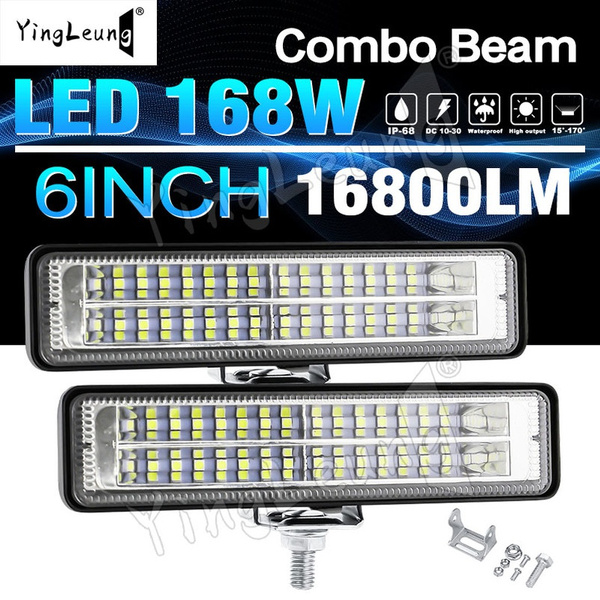 6 Inch 168W Led Lights for Car Front Driving Lamps Car Driving Fog ...